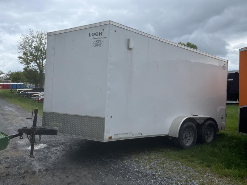 USED 2019 Look Trailers 7x14' Enclosed Cargo Trailer 7000# GVW * BARN ...