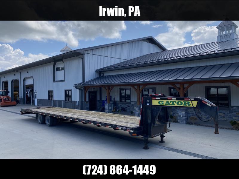 USED 2017 Gatormade 102x40' Gooseneck Deckover Trailer 25900# GVW ...