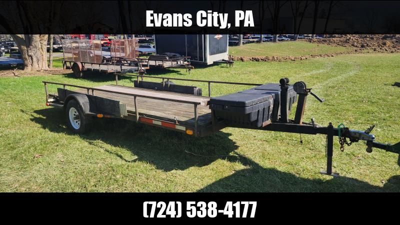 USED Star 5.5x15 Single Axle Utility Trailer * 3000 GVW * Toolbox ...