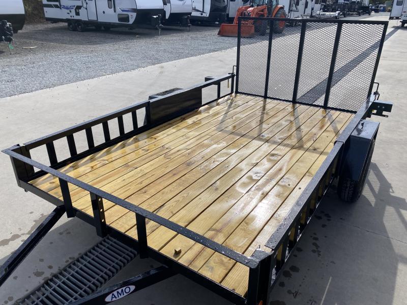 2025 AMO 7x12' Angle Iron Utility Landscape Trailer 2990# GVW w/ Gate ...