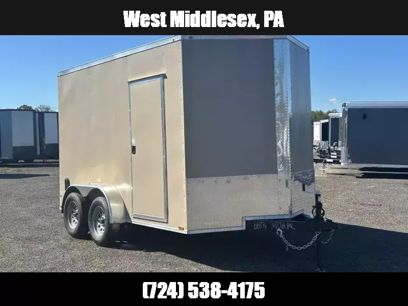 2025 Quality 7x12' Tandem Axle Enclosed Cargo Trailer 7000# GVW * 6'6 ...