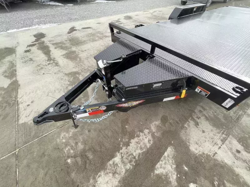 2026 H&H 7x20' Steel Deck Power Tilt Car Hauler Trailer 9990# GVW ...