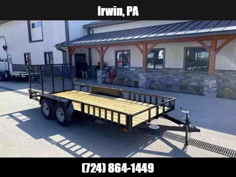2026 AMO 7x16' ATV Utility Landscape Trailer 7000# GVW * ATV SIDE LOAD ...