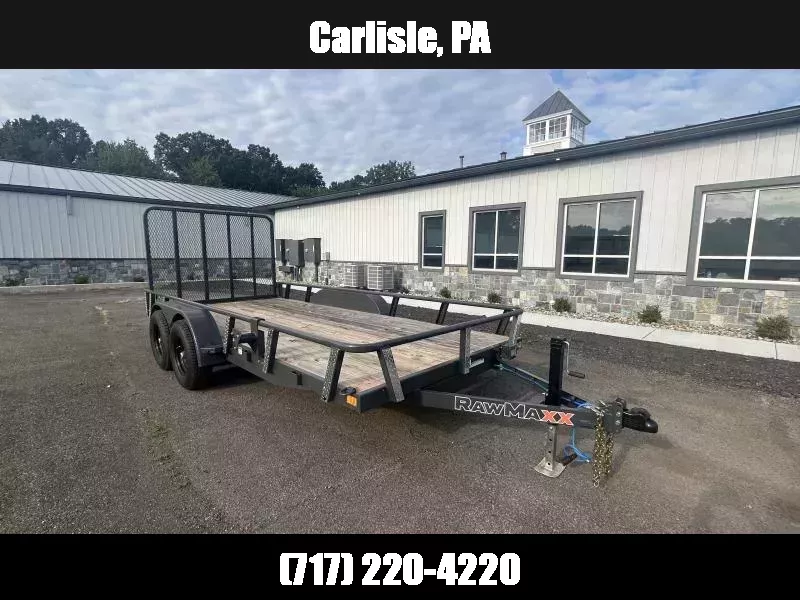 2026 RawMaxx 7x20' HD Tandem Axle Utility Landscape Trailer 9990# GVW ...