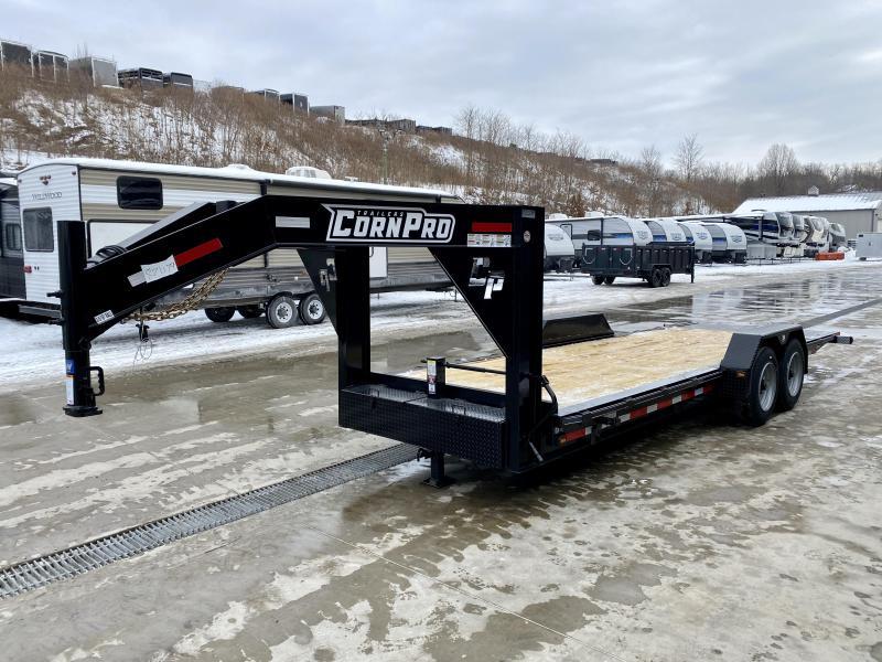 2022 Corn Pro 7x23' Gooseneck Power Tilt Equipment Trailer 16000# GVW ...