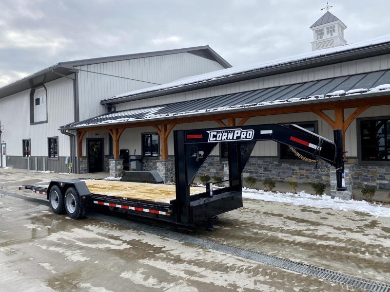 2022 Corn Pro 7x23' Gooseneck Power Tilt Equipment Trailer 16000# GVW ...