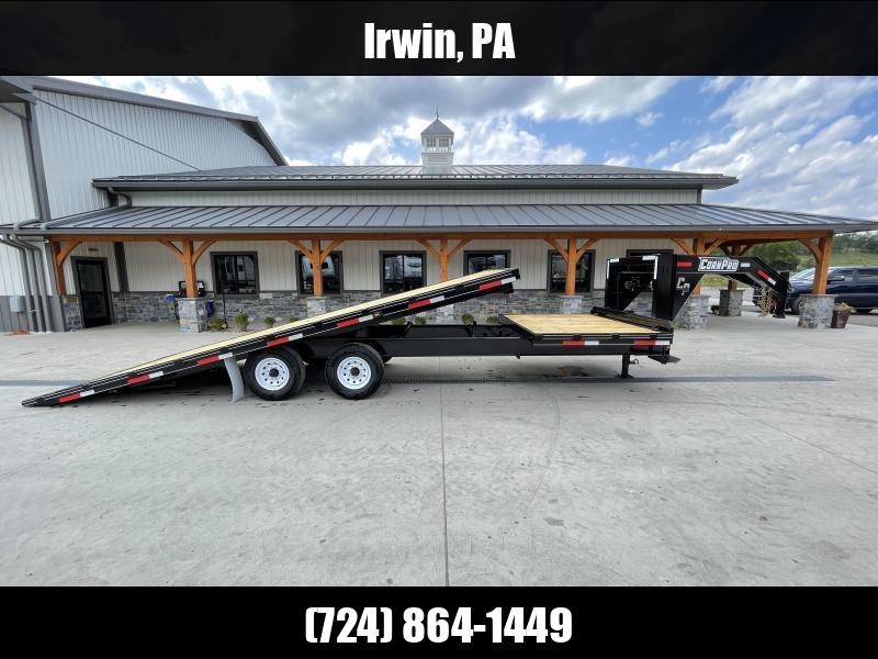 NEW Corn Pro 102x21+6' Gooseneck Gravity Tilt Deckover Trailer 14000 ...
