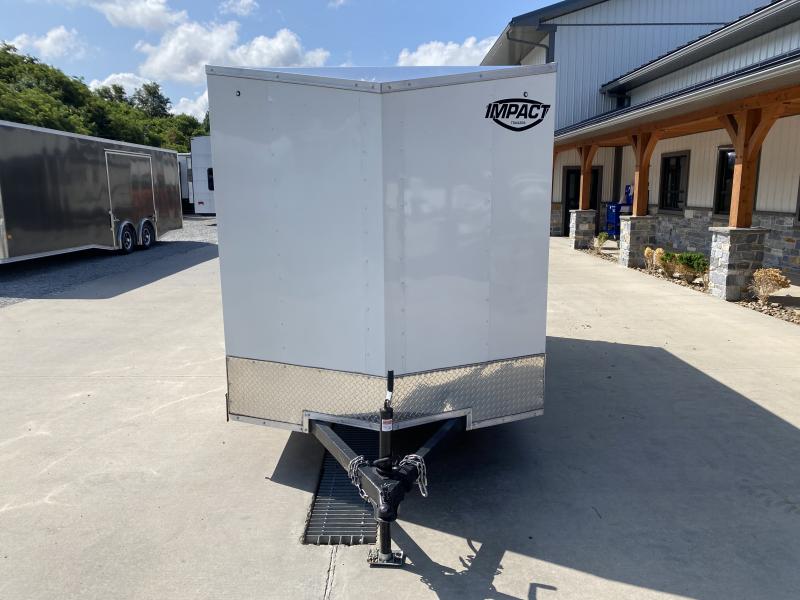 2023 Impact Trailers 6x12' Quake Enclosed Trailer 2990# GVW * WHITE ...
