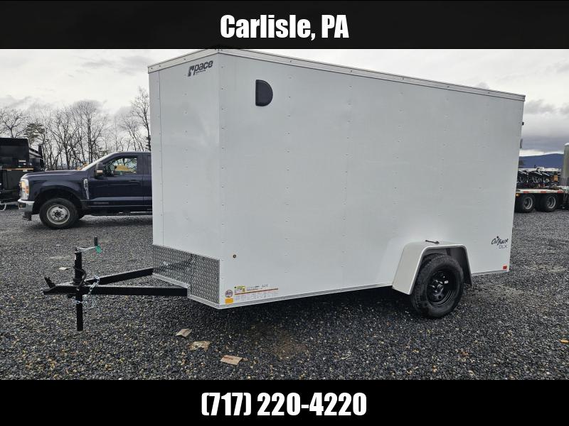 2025 Pace American 6x12' Enclosed Cargo Trailer 2990# GVW * WHITE ...