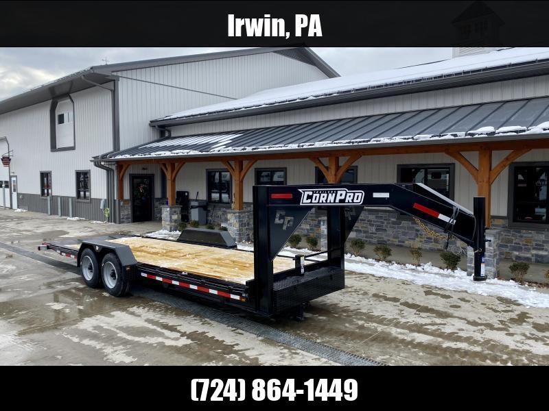 NEW Corn Pro 7x23' Gooseneck Power Tilt Equipment Trailer 16000# GVW ...