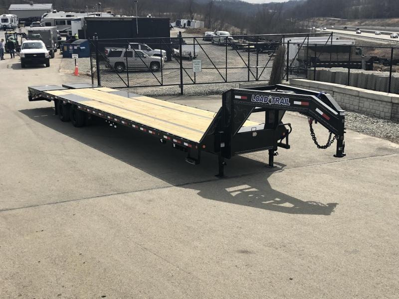 USED 2021 Load Trail 102x40' Gooseneck Flatbed Deckover Trailer 24000# GVW * HOTSHOT TRAILER ...