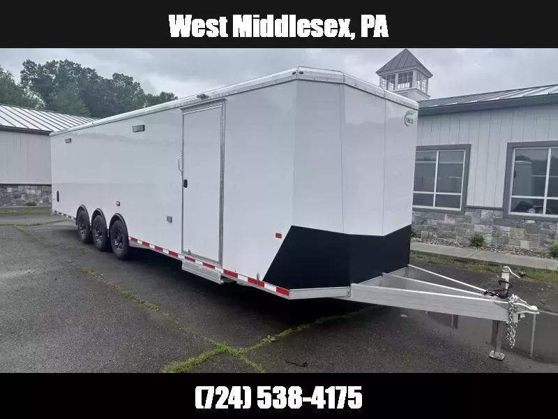 2026 NEO 8.5x32' NACX Aluminum Car Hauler 14000# GVW * WHITE * ESCAPE ...