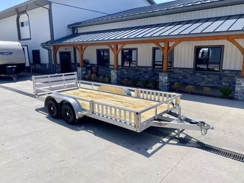 2026 H&H 7x22' TRSA Aluminum ATV Utility Landscape Trailer 7000# GVW ...