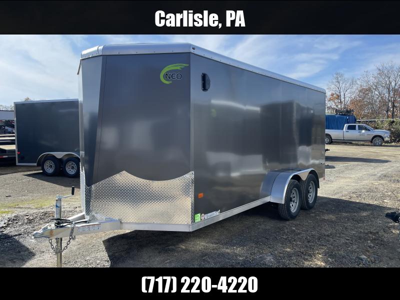 2023 Neo 7x14 NAVR Aluminum Enclosed Cargo Trailer * ROUND TOP * RAMP ...