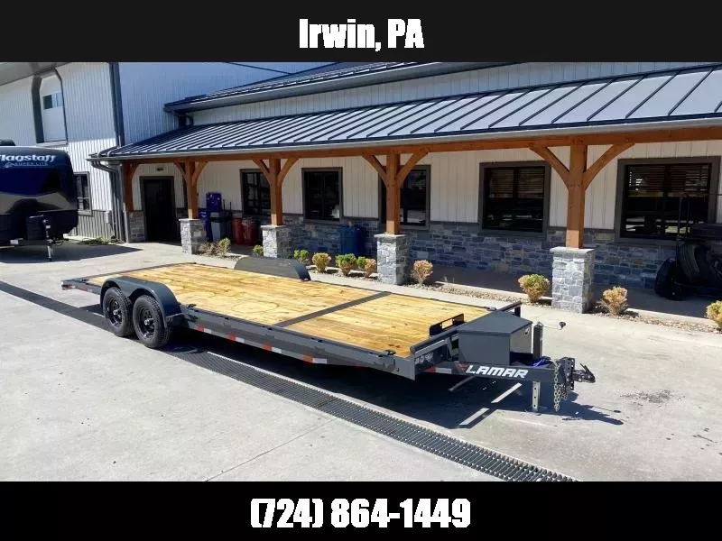 2025 Lamar 7x24' Car Hauler Trailer 9990# GVW * CHARCOAL POWDERCOATING ...