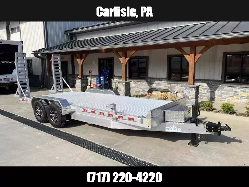 2026 Nordtek 7x20' Aluminum Equipment Trailer 16000# GVW * EXTRUDED ...
