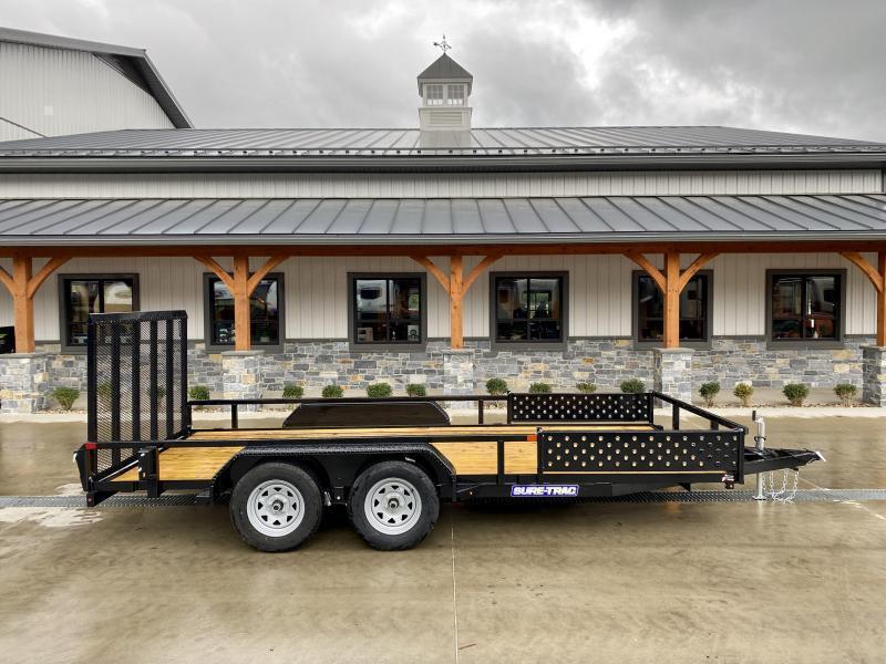 2025 Sure-Trac 7x16' Tube Top ATV Side Ramps Utility Landscape Trailer ...