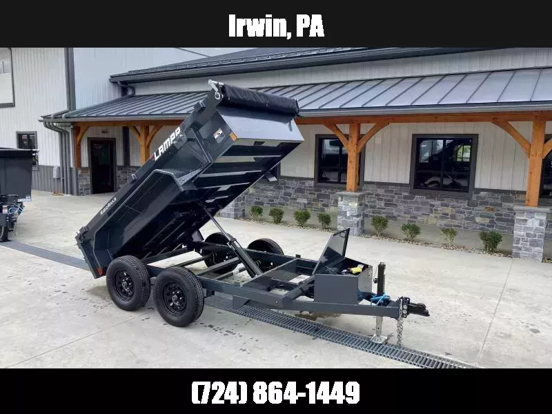 NEW Lamar 5x10' Deluxe Dump Trailer 7000# GVW * DELUXE TARP KIT * 7K ...
