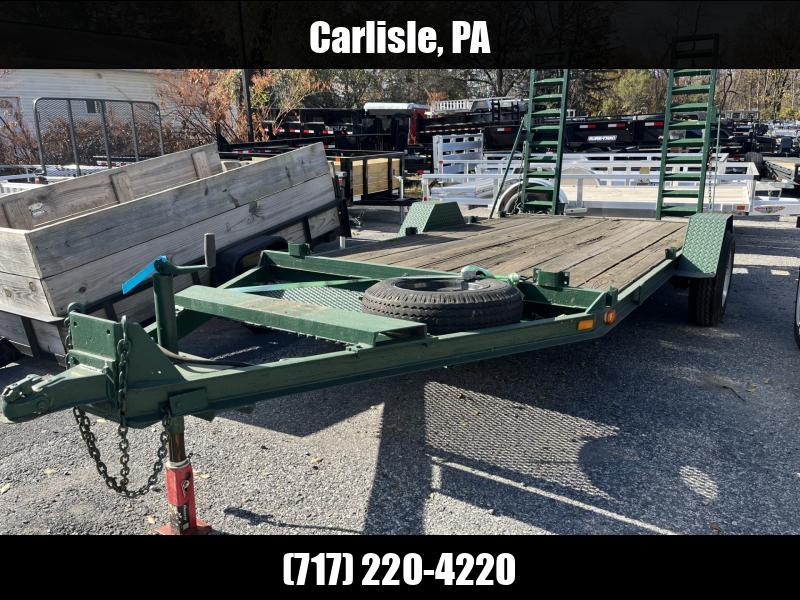 USED Hudson 6.5x12' Equipment Trailer 5000# GVW * SPARE TIRE * CHAIN ...