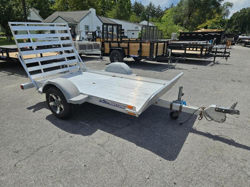 USED Triton 4.5x8' All Aluminum Single Axle Utility Landscape Trailer ...