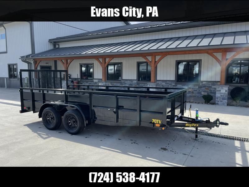 2023 Big Tex Trailers 70TV 7X16' High Side Vanguard Landscape Utility Trailer 7000# GVW * TUBE ...