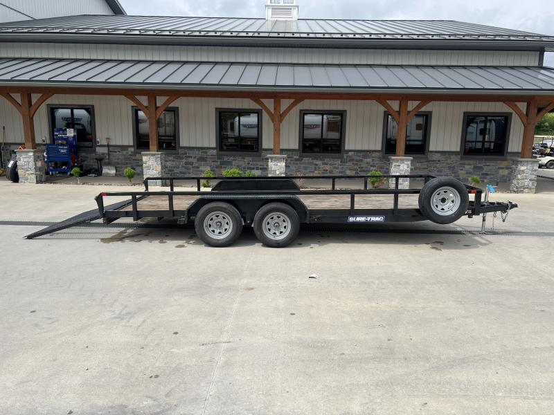 USED 2023 Sure-Trac 7x18' Tube Top Utility Landscape Trailer 7000# GVW ...