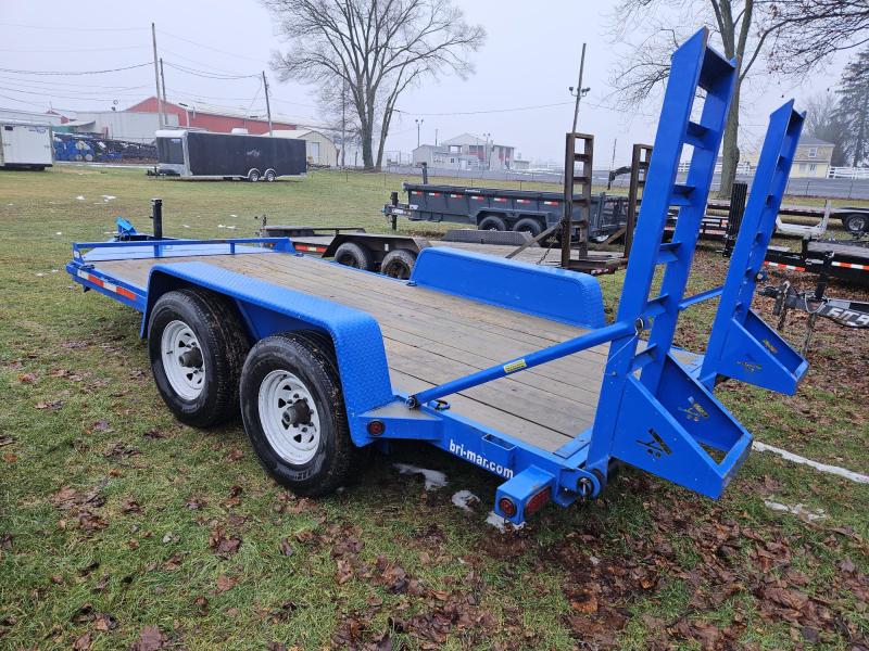 USED Bri-Mar Equipment Trailer 10000# GVW * BLUE PAINT * A-FRAME ...