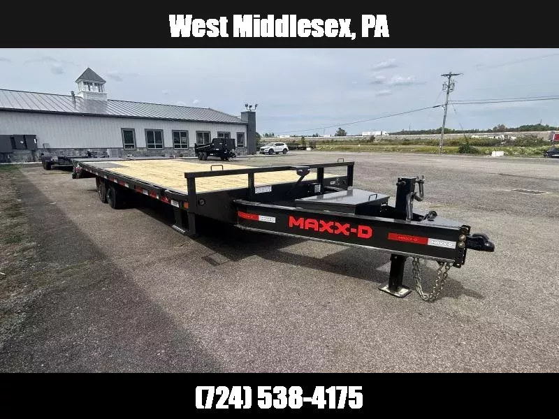 2026 MAXXD 102x24' DOX Beavertail Deckover Trailer 17500# GVW * FULL WIDTH RAMPS * 10" I-BEAM ...