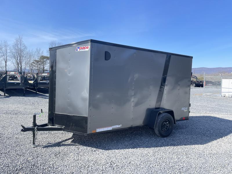2023 Pace American 6x12' Enclosed Cargo Trailer 2990# GVW * CHARCOAL ...