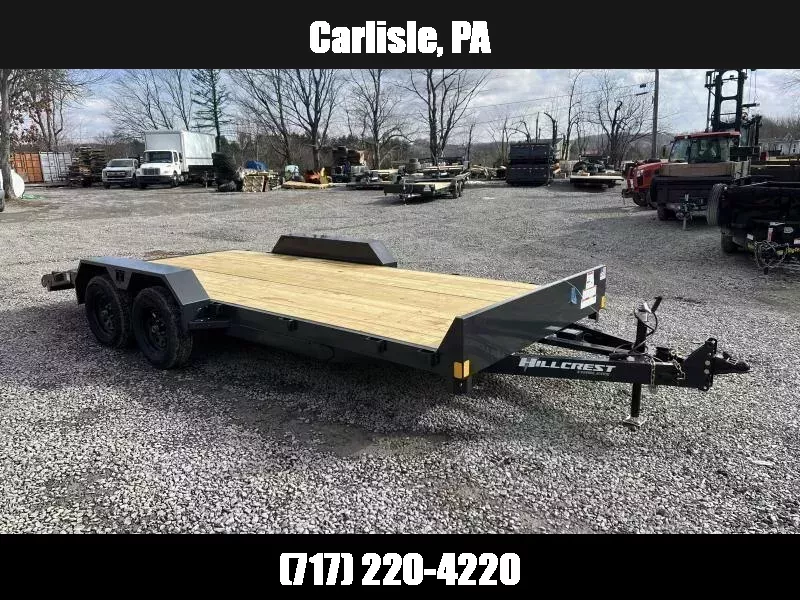 2025 Hillcrest Trailers 7x18' Car Hauler Trailer 7000 GVW * 5" CHANNEL ...