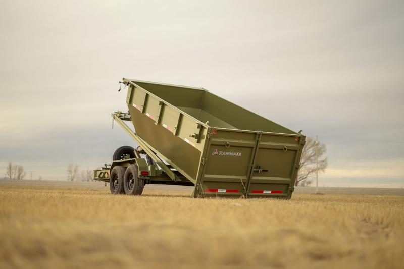 2025 RawMaxx 7x16' Bumper Pull Rolloff Dump Trailer 14000# GVW ...