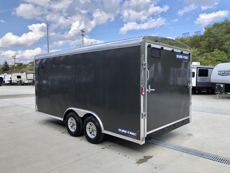 2023 Sure Trac 8.5x16' Round Top Enclosed Car Hauler Trailer 9900# GVW ...