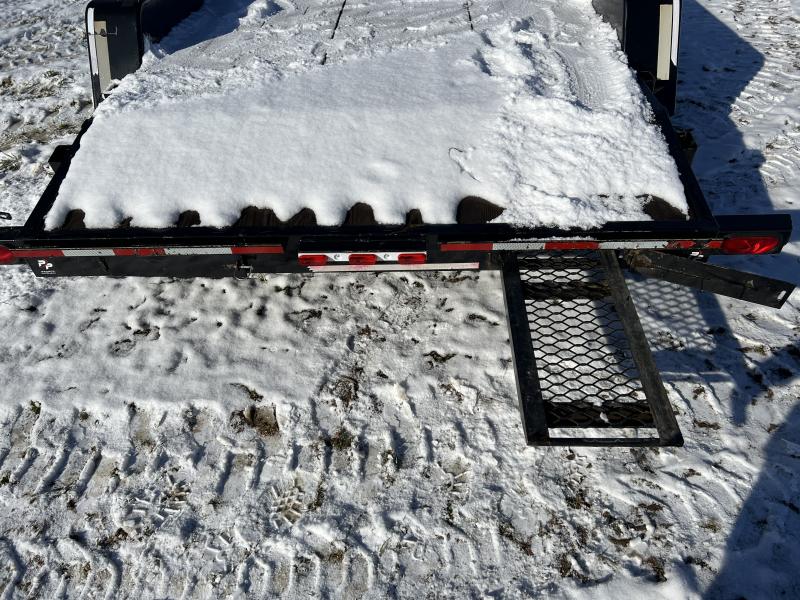 USED 2023 Appalachian 7x16 Wood Deck Car Hauler 7000 GVW * SLIDE IN ...