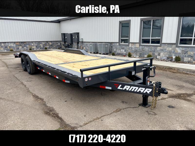2025 Lamar 102x24' Car Hauler Trailer 14000# GVW * SLIDE IN RAMPS ...