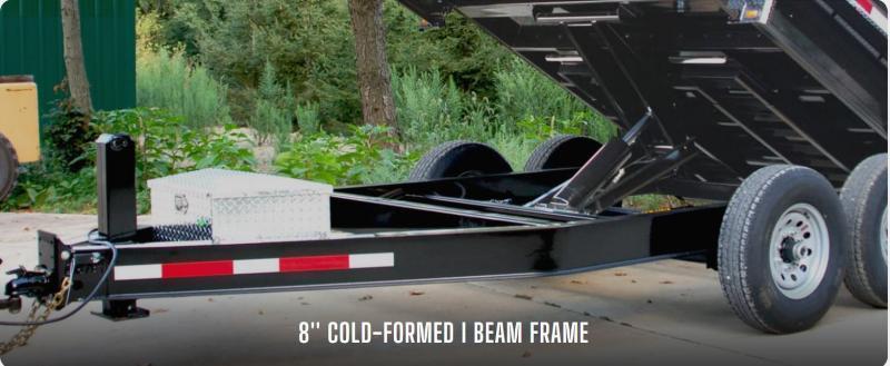 2025 Moritz 7x14' Low Profile Dump Trailer 16000# GVW * 8000# DEXTER ...