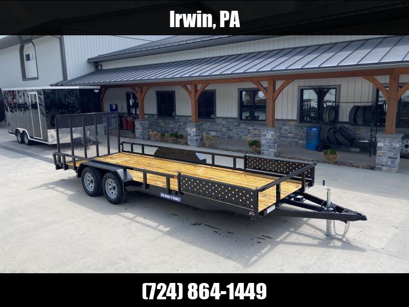 NEW Sure-Trac 7x22' Tube Top ATV Side Ramps Utility Landscape Trailer ...