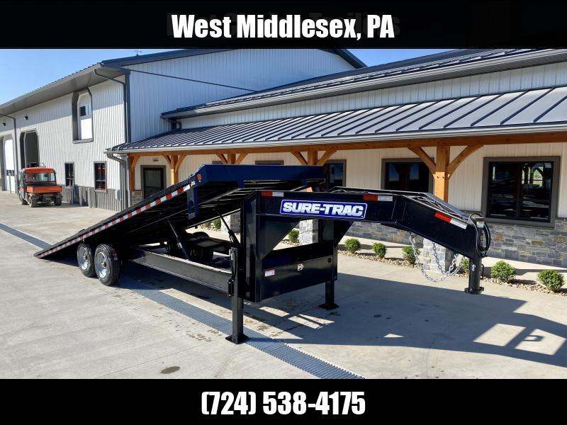 2025 Sure-Trac 102x24' Gooseneck Power Tilt Deckover 17600# GVW * 8000 ...