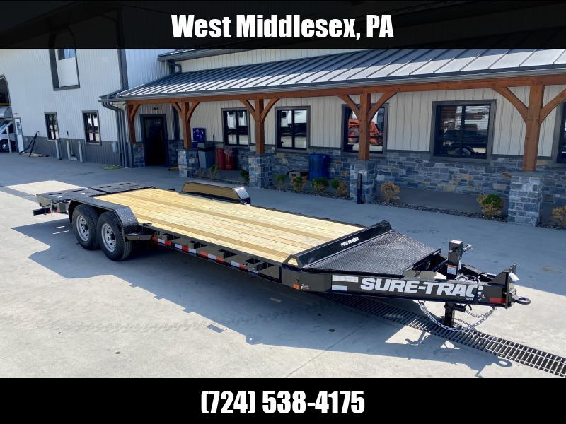 2025 Sure-Trac 7x20' Pro Series I-Beam Equipment Trailer 17600# GVW ...
