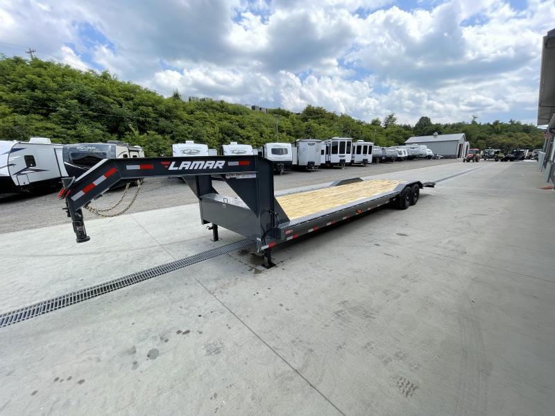 2025 Lamar 102x28' Gooseneck Car Hauler Trailer 14000# GVW * 102" DECK ...