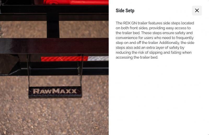 2026 RawMaxx 7x14' Gooseneck Rolloff Dump Trailer 14000# GVW * INCLUDES ...
