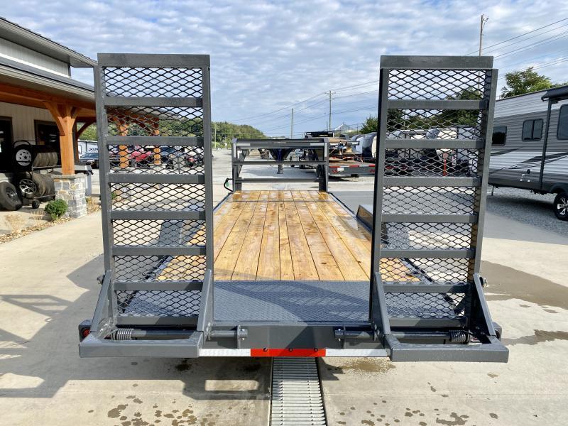 NEW Lamar 7x24' Gooseneck Equipment Trailer 14000# GVW * STAND UP ...