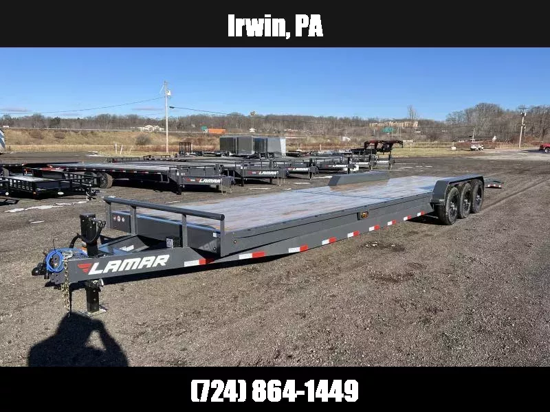 2026 Lamar 7x36' 2-Car Hauler Trailer 21000# GVW * TRIPLE AXLE ...