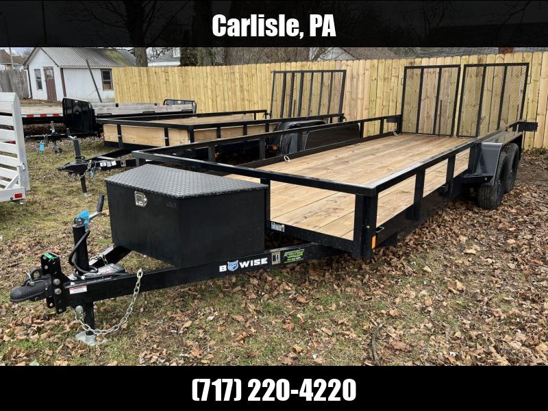 2023 BWISE 7x20' Utility Landscape Trailer 7000# GVW * TOOLBOX ...