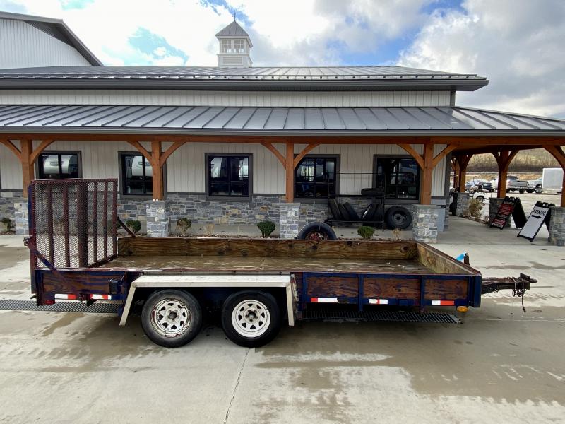 USED International 7x16' Landscape Utility Trailer 7000# GVW * HD SPLIT ...