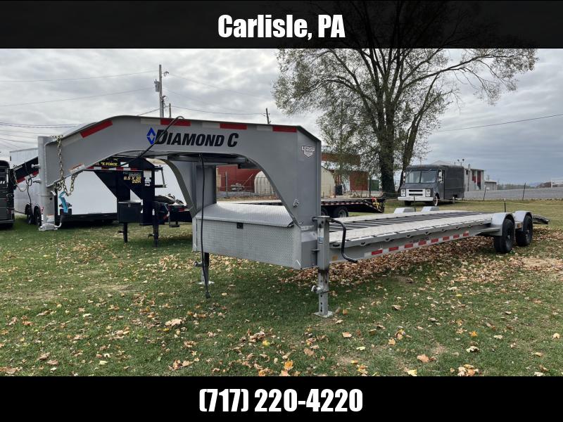 USED 2022 Diamond C 35' Gooseneck 2-Car Hauler 14900# GVW * 2-CAR ...