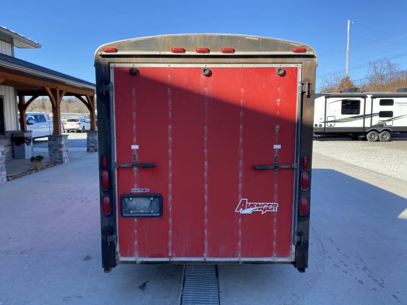 USED Avenger 6x12' Enclosed Cargo Trailer 2990# GVW * RED * RAMP DOOR ...