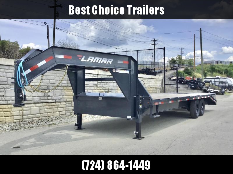 2021 Lamar 102x28' Gooseneck Beavertail Deckover Trailer 22500# * FULL ...
