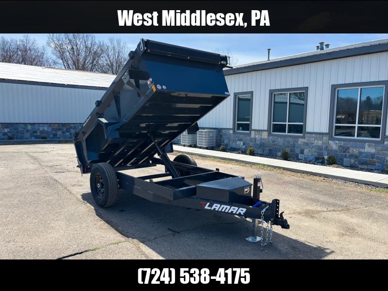 2025 Lamar 5x10' Single Axle Dump Trailer 7000# GVW * 2' HIGH SIDES ...