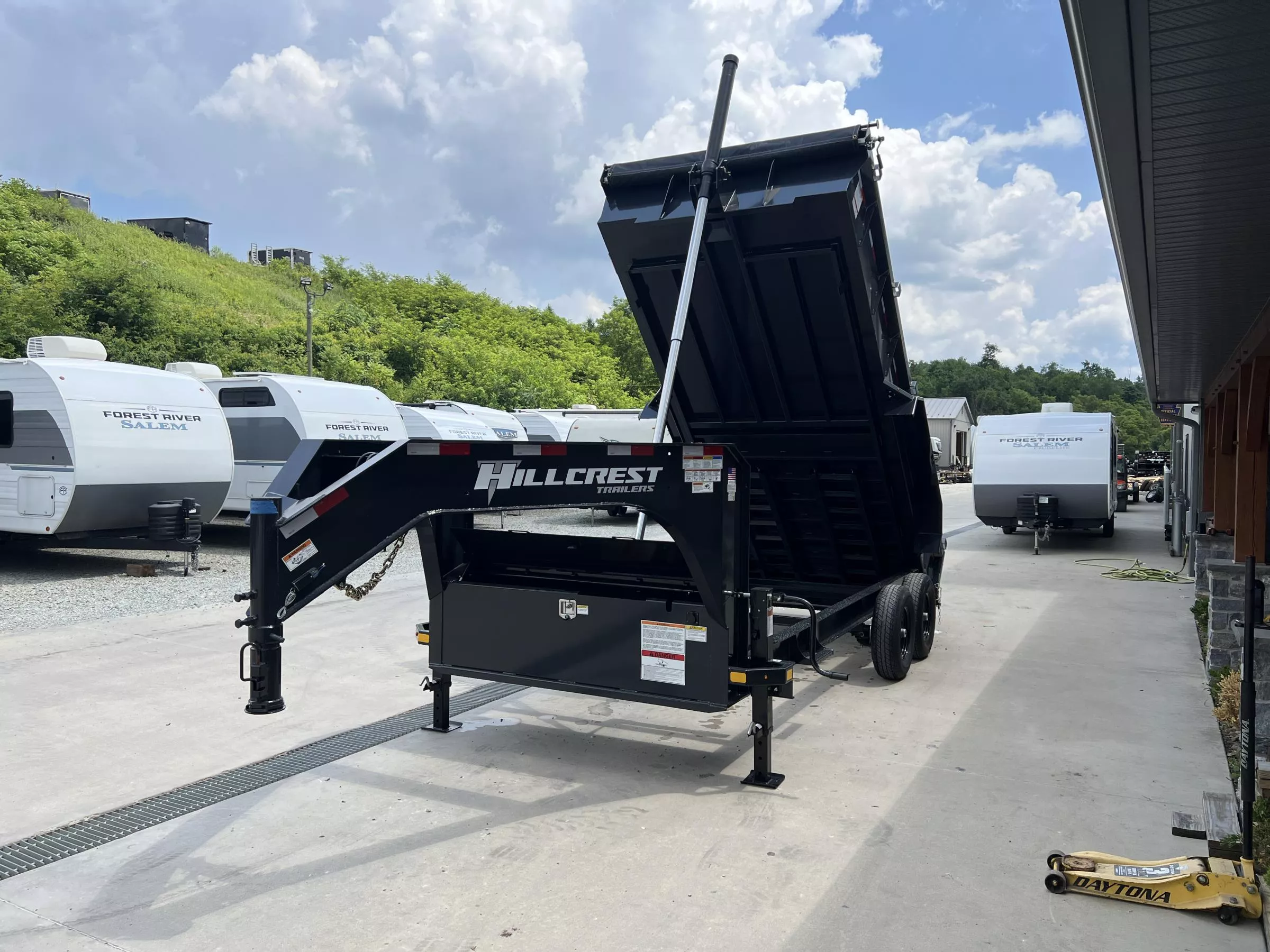 2026 Hillcrest Trailers 7x16' Gooseneck Dump Trailer 15900 GVW * 12-TON ...