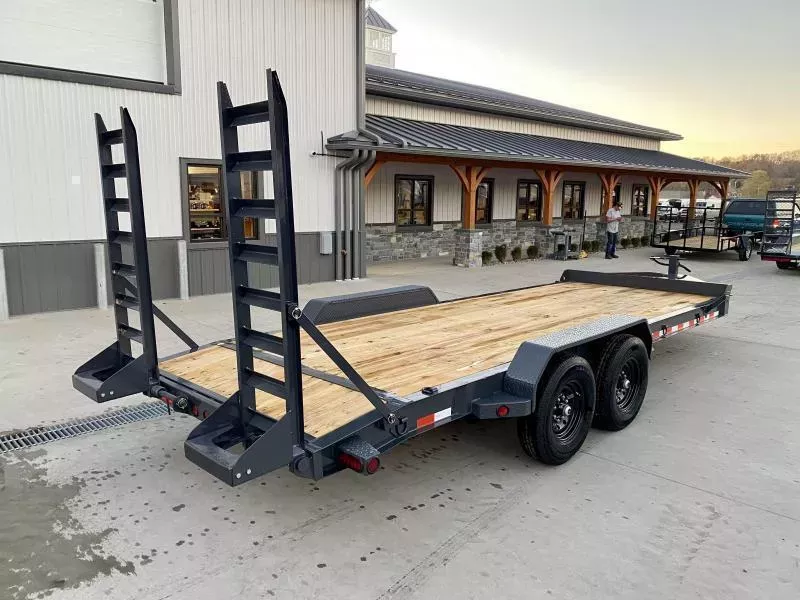 NEW Iron Bull 7x22' Equipment Trailer 14000# GVW * 8" I-BEAM FRAME ...
